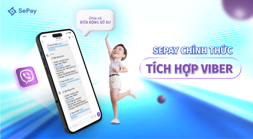 SePay chính thức tích hợp Viber - SePay Blog